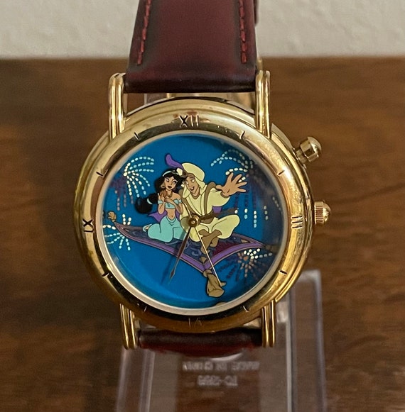1990's Disney Watch Collectors Club V Light Up Aladdi… - Gem