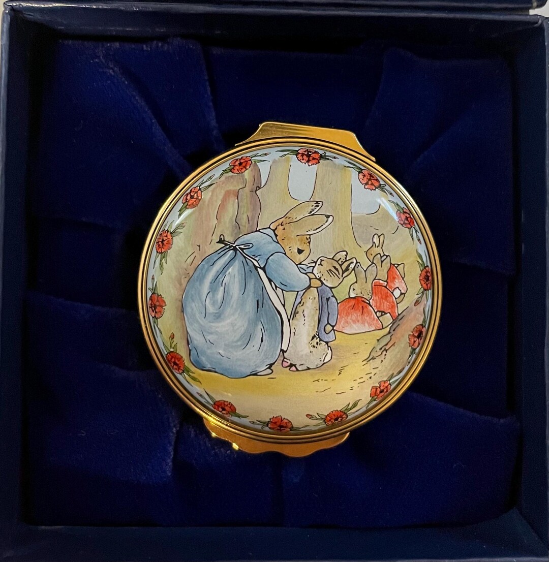 1996 Halcyon Days Enamel the Tale of Peter Rabbit Box- Vintage Halcyon ...