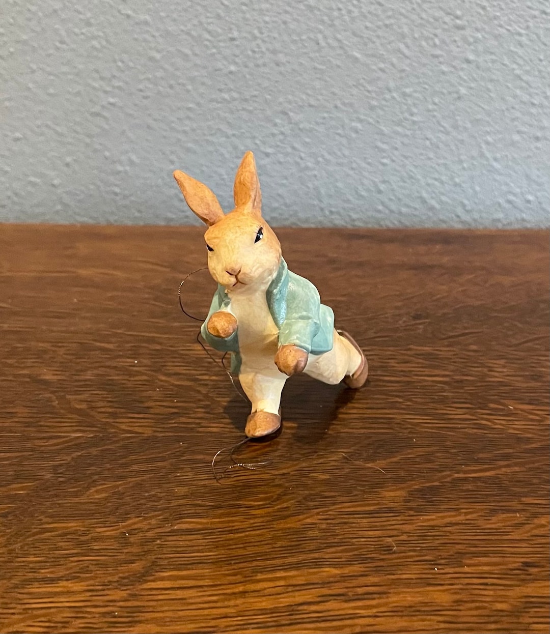 1980s Anri Beatrix Potter Peter Rabbit Ornament Vintage Italian Carved ...