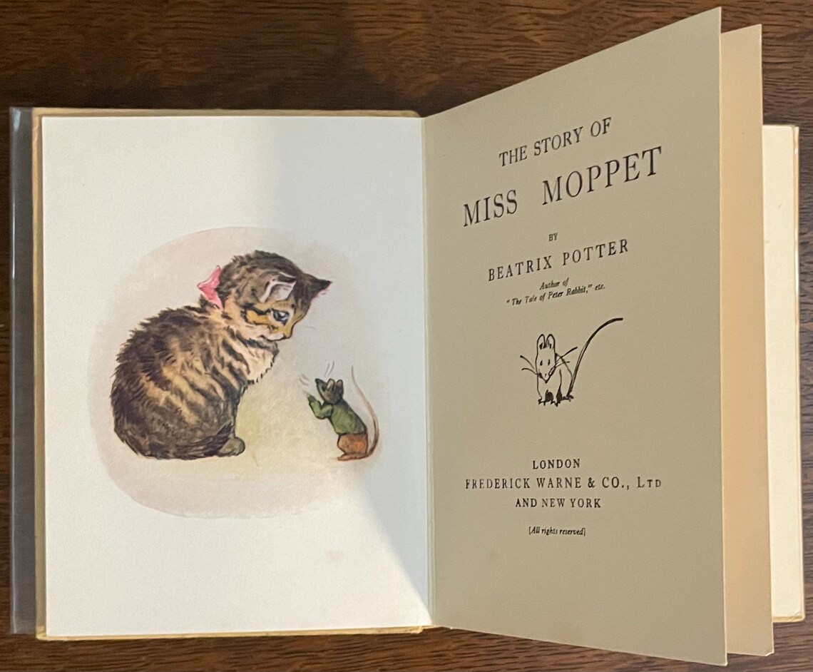 1960 Edition of the Story of Miss Moppet by Beatrix Potter - Etsy
