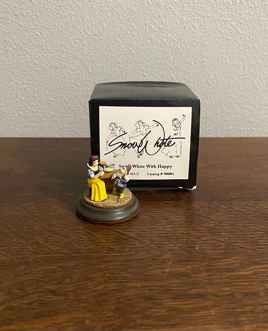 1994 Goebel Miniature Snow White With Happy Figurine- Hand Painted ...