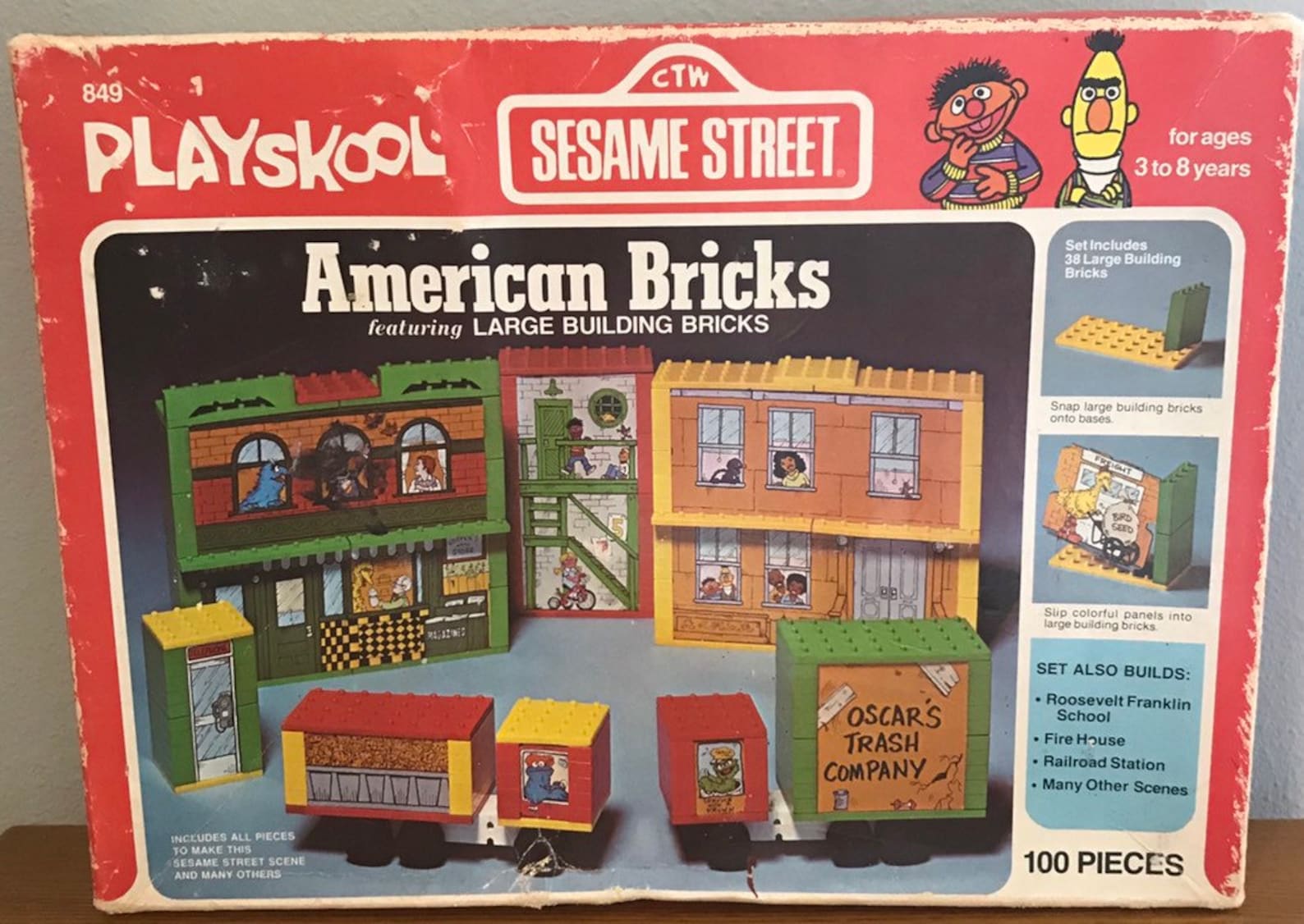 1977 Playskool Sesame Street American Bricks - Etsy