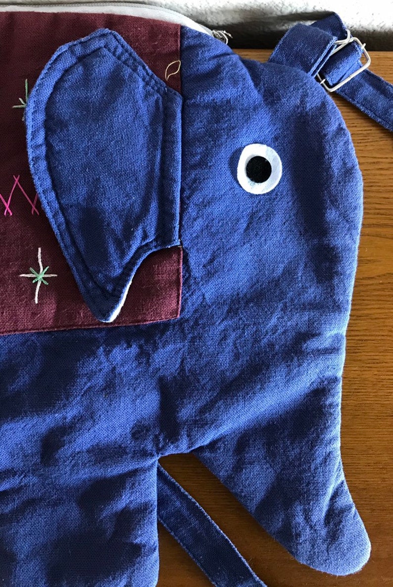 Vintage Cloth Elephant Purse Elephant Shaped Fabric Shoulder - Etsy