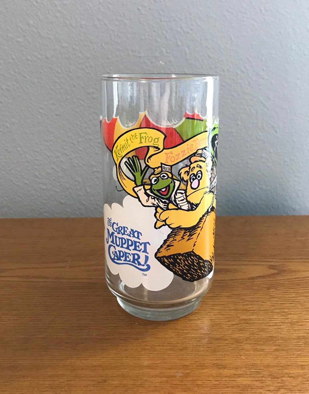 1981 the Great Muppet Caper Hot Air Balloon Glass- 1981 Muppets Glass ...