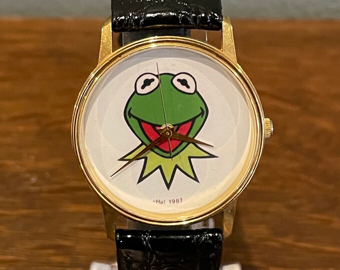 1987 Henson Associates Kermit the Frog Wristwatch- Vintage HA! Kermit ...