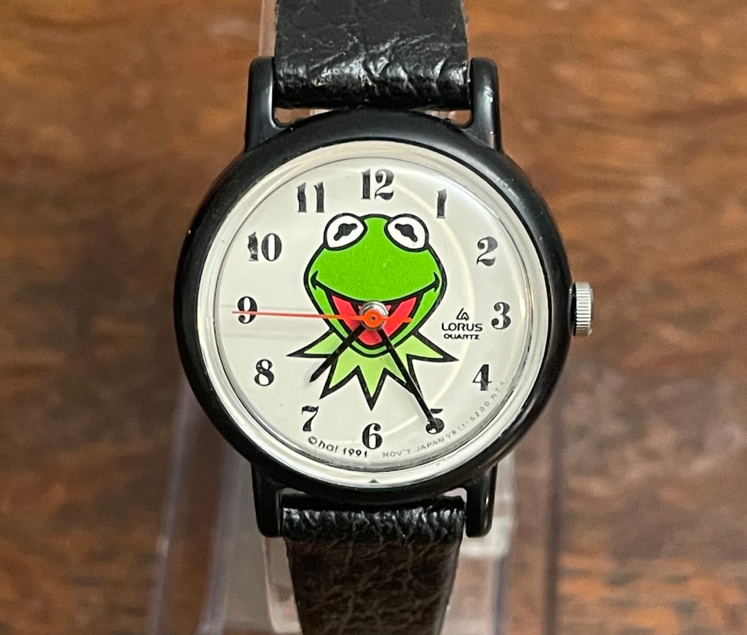 1990’s Lorus Kermit the Frog Watch- Vintage Women’s Muppets Kermit the ...