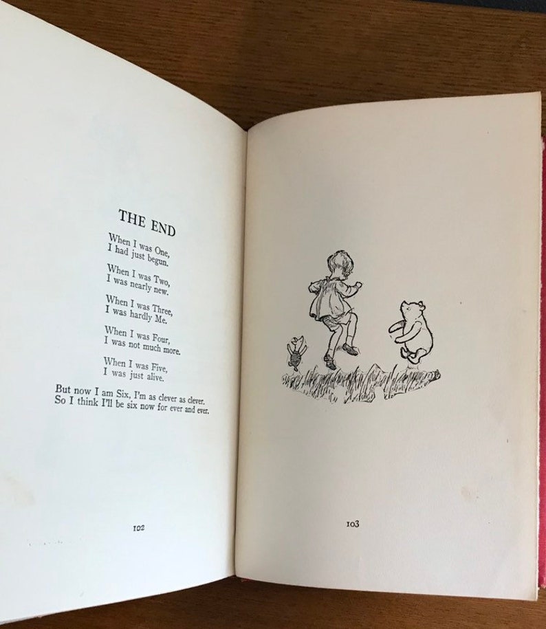 1949 Printing of Now We Are Six by A.A. Milne, With Illustrations by E ...