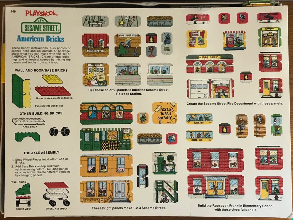 1977 Playskool Sesame Street American Bricks - Etsy