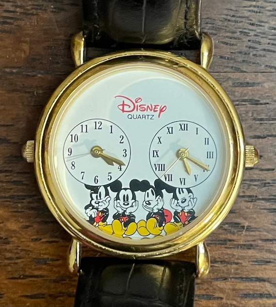 Disney Time Works Mickey Mouse Multi Dial Watch- Vint… - Gem