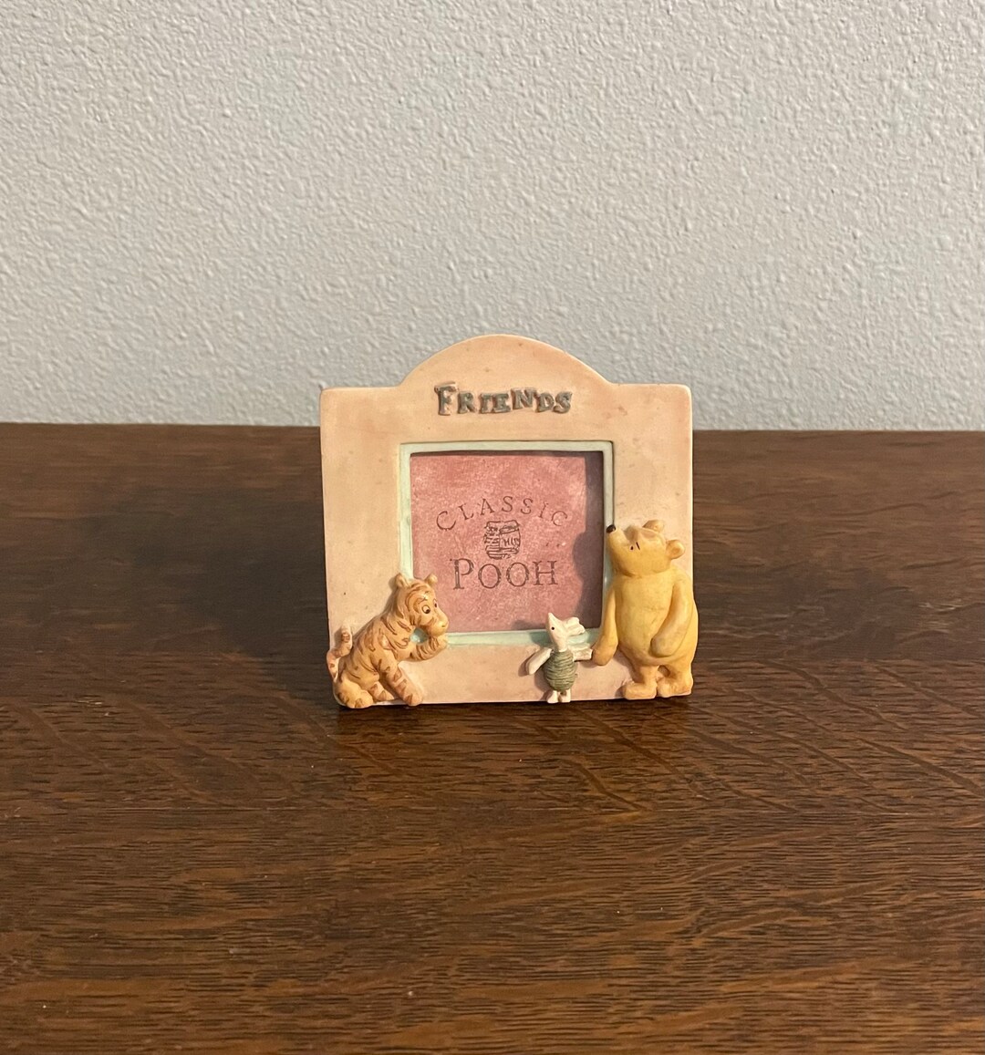 1990's Classic Pooh friends Picture Frame by Charpente Vintage Winnie ...