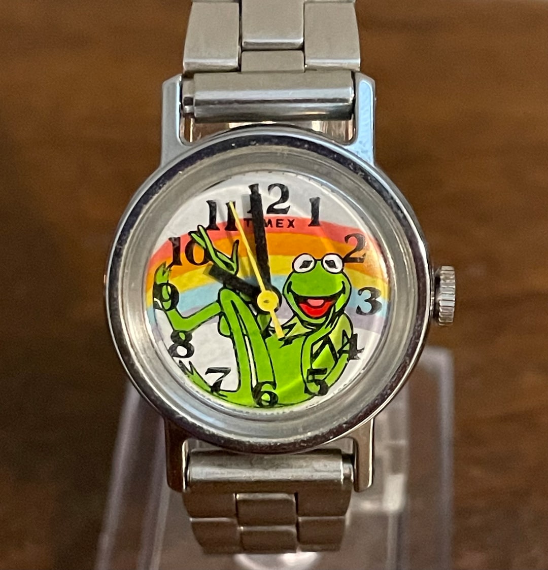 1982 Timex Kermit the Frog Watch- Vintage Women's Manual Wind up ...