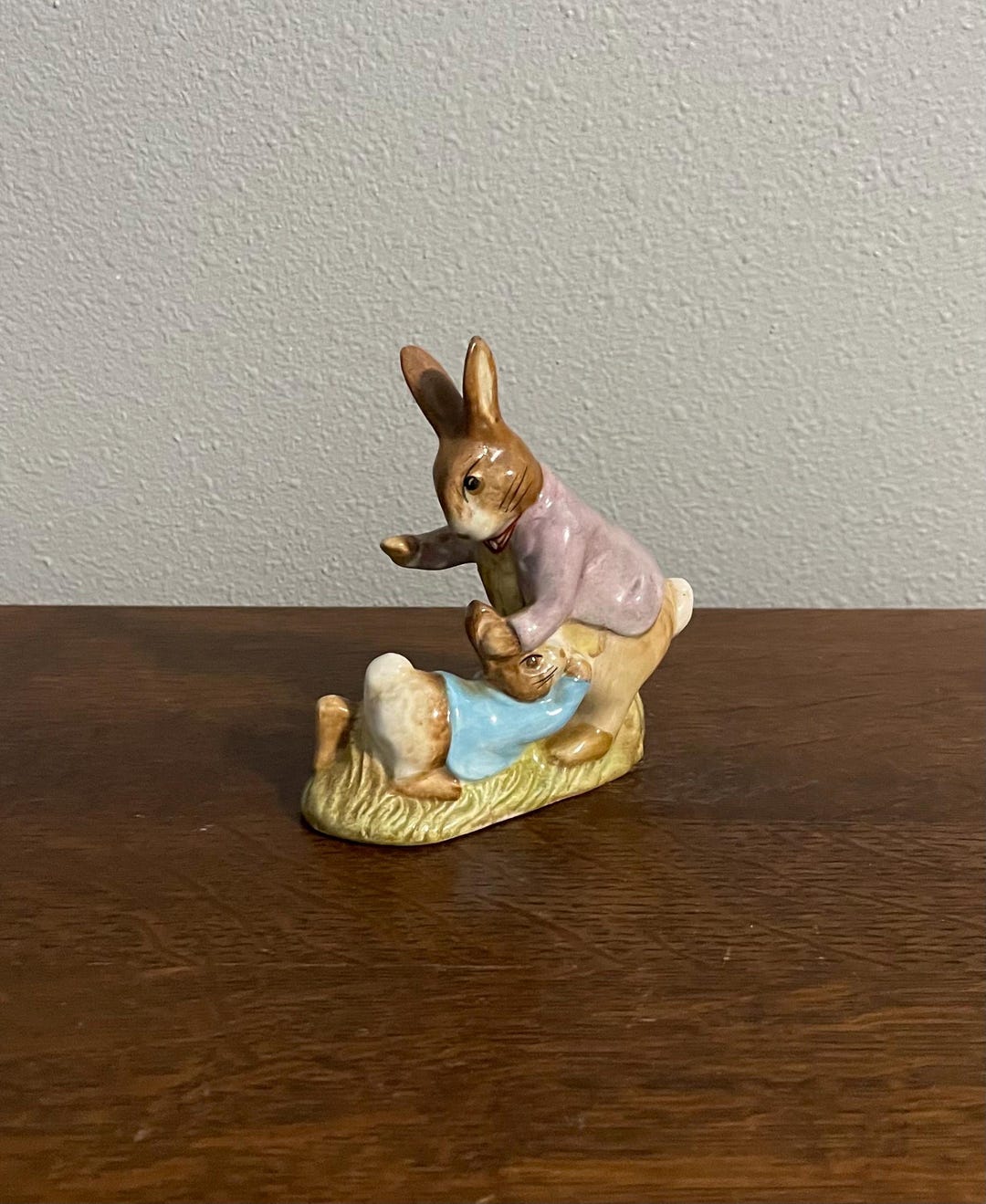 Mr. Benjamin Bunny and Peter Rabbit- Beatrix Potter Figurine- Beswick ...