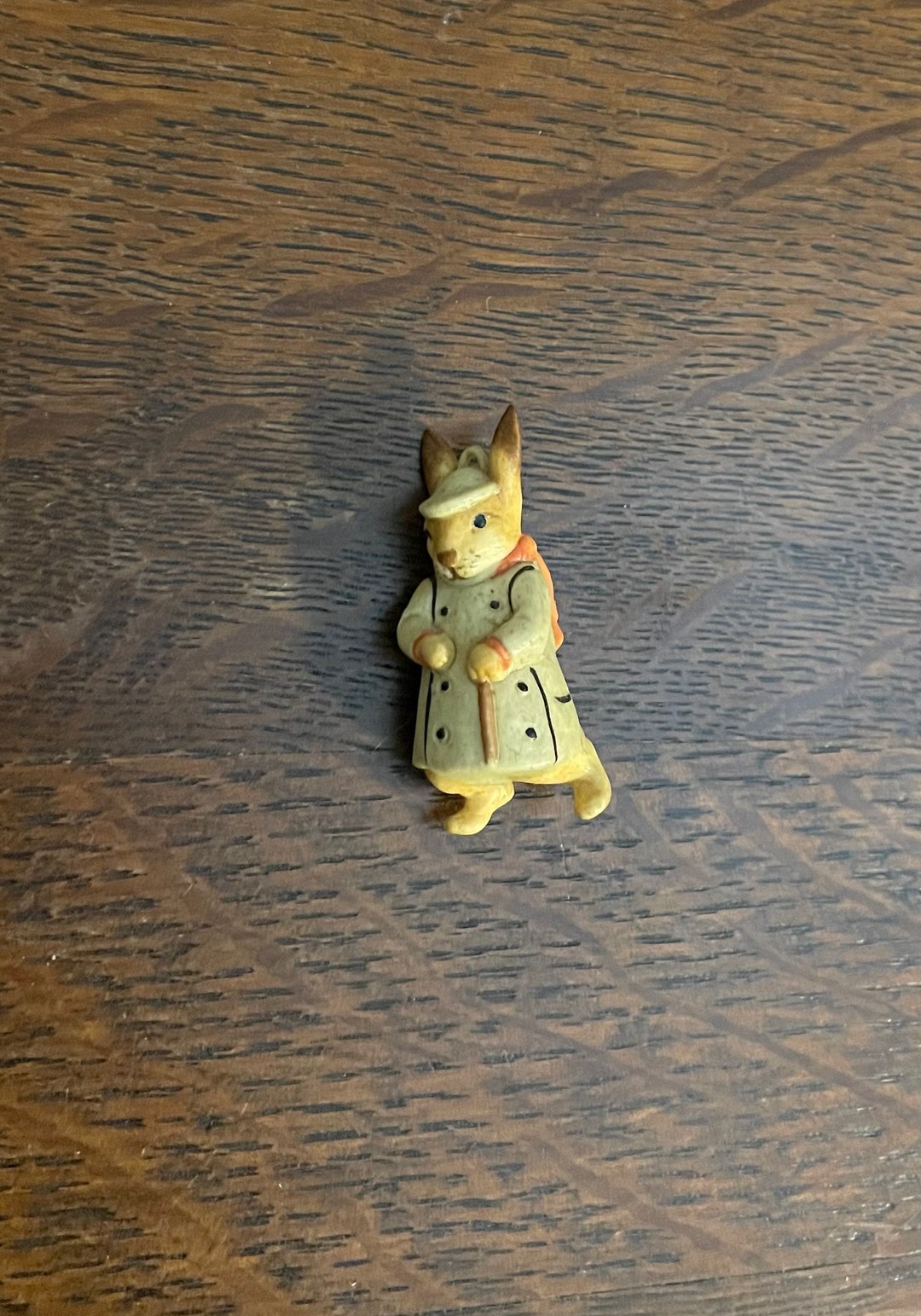 1984 Beatrix Potter Old Mr. Rabbit Toriart Anri Miniature Ornament ...