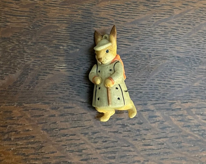 1984 Beatrix Potter Old Mr. Rabbit Toriart Anri Miniature Ornament ...