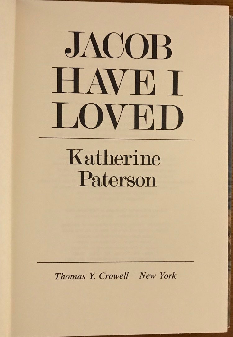 First Edition Second Printing of Jacob Have I Loved by | Etsy