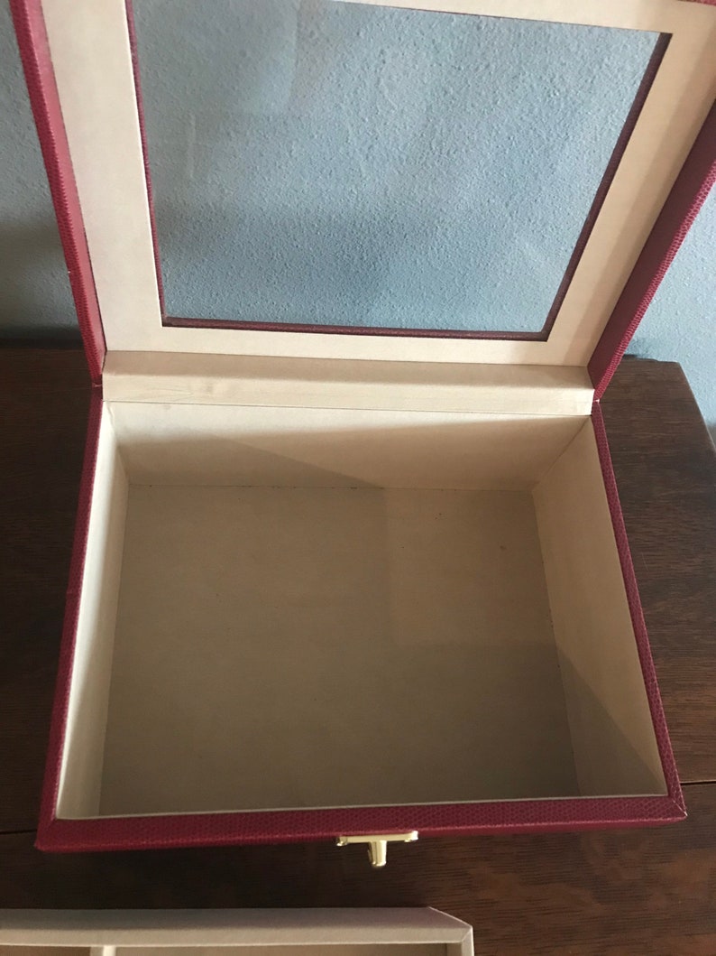 1990s Remy Martin Red Leather Jewelry and Storage Box - Etsy
