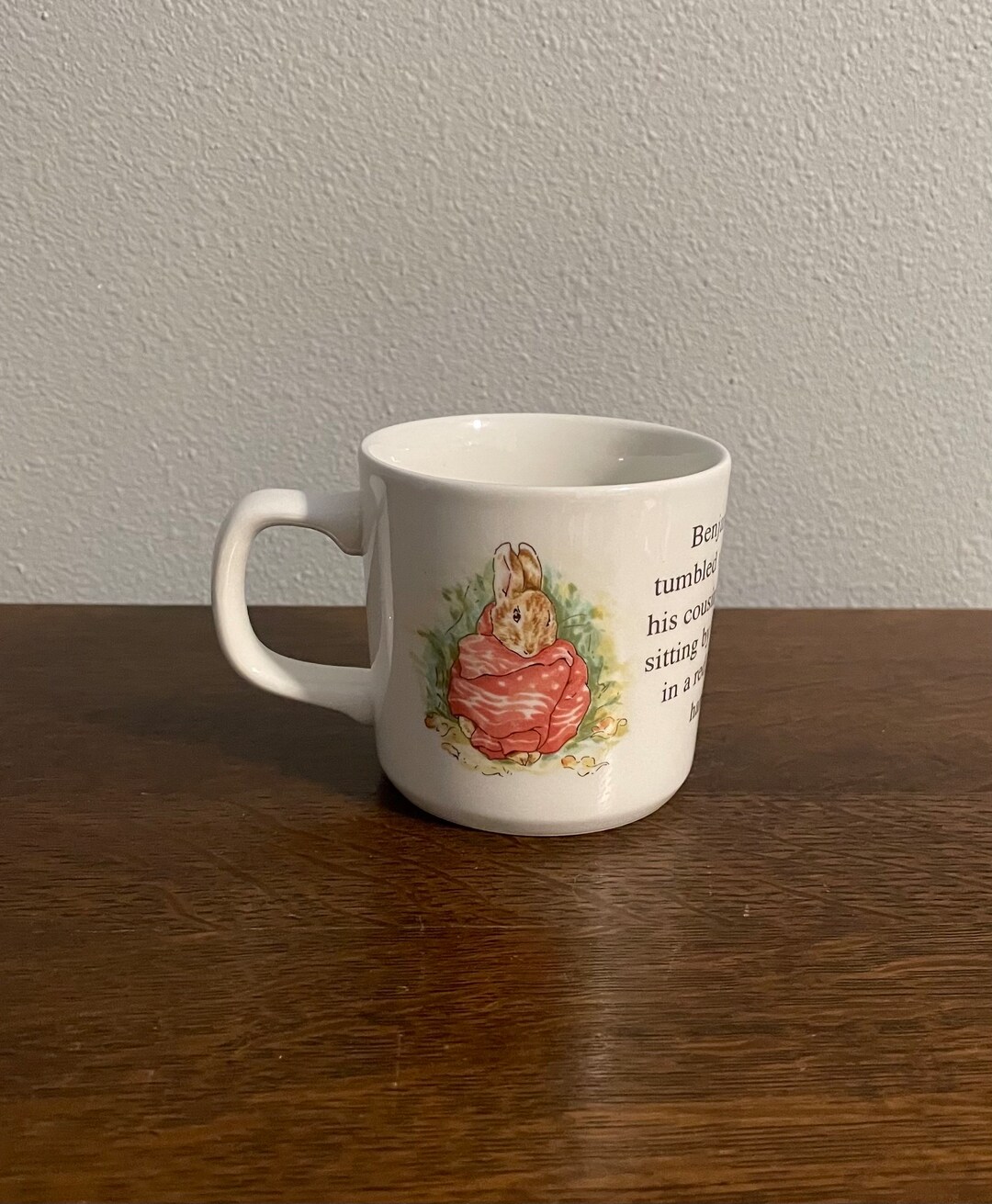 Wedgwood Peter Rabbit and Benjamin Bunny Mug- Vintage Beatrix Potter ...