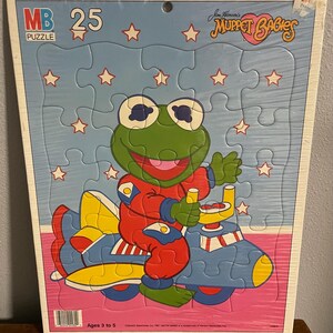 1987 Milton Bradley Muppet Babies Kermit the Frog 25 Piece Puzzle - Etsy