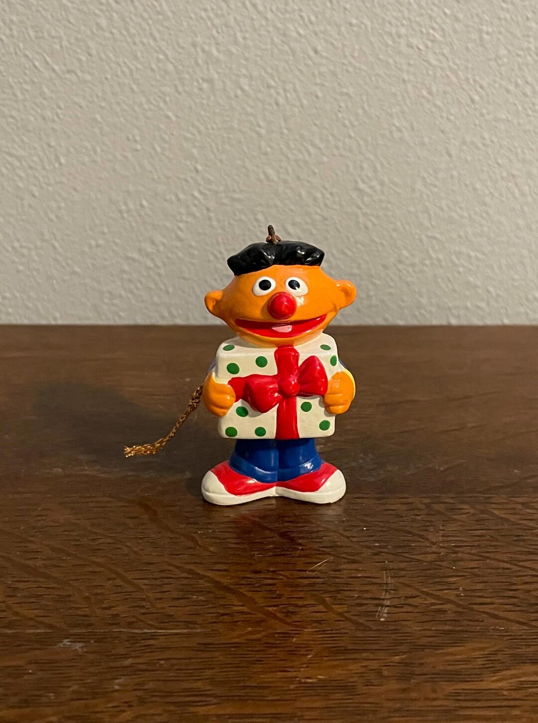 1983 Sesame Street Ernie Holiday Ornament- Vintage Ceramic Ernie Sesame ...