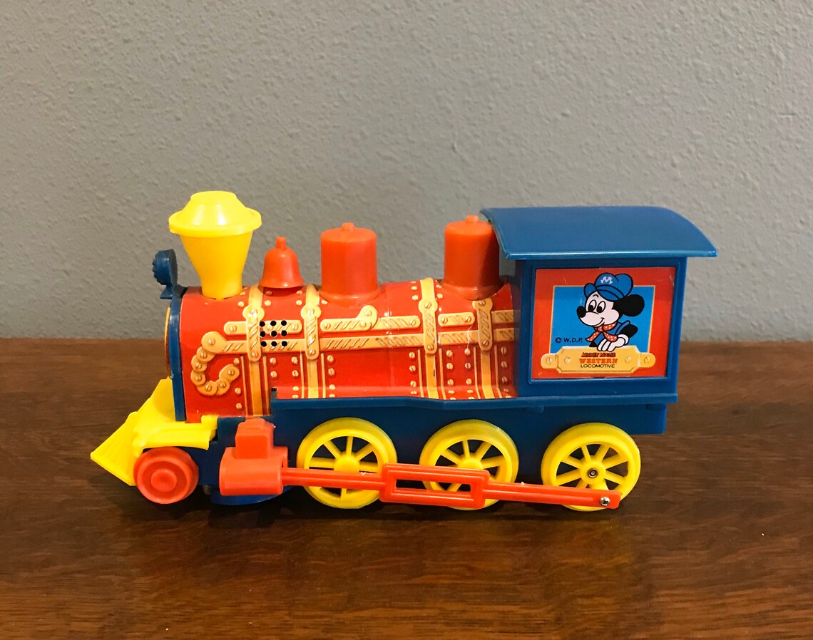 1970's Walt Disney's Mickey Mouse Western Locomotive by Durham- Vintage ...