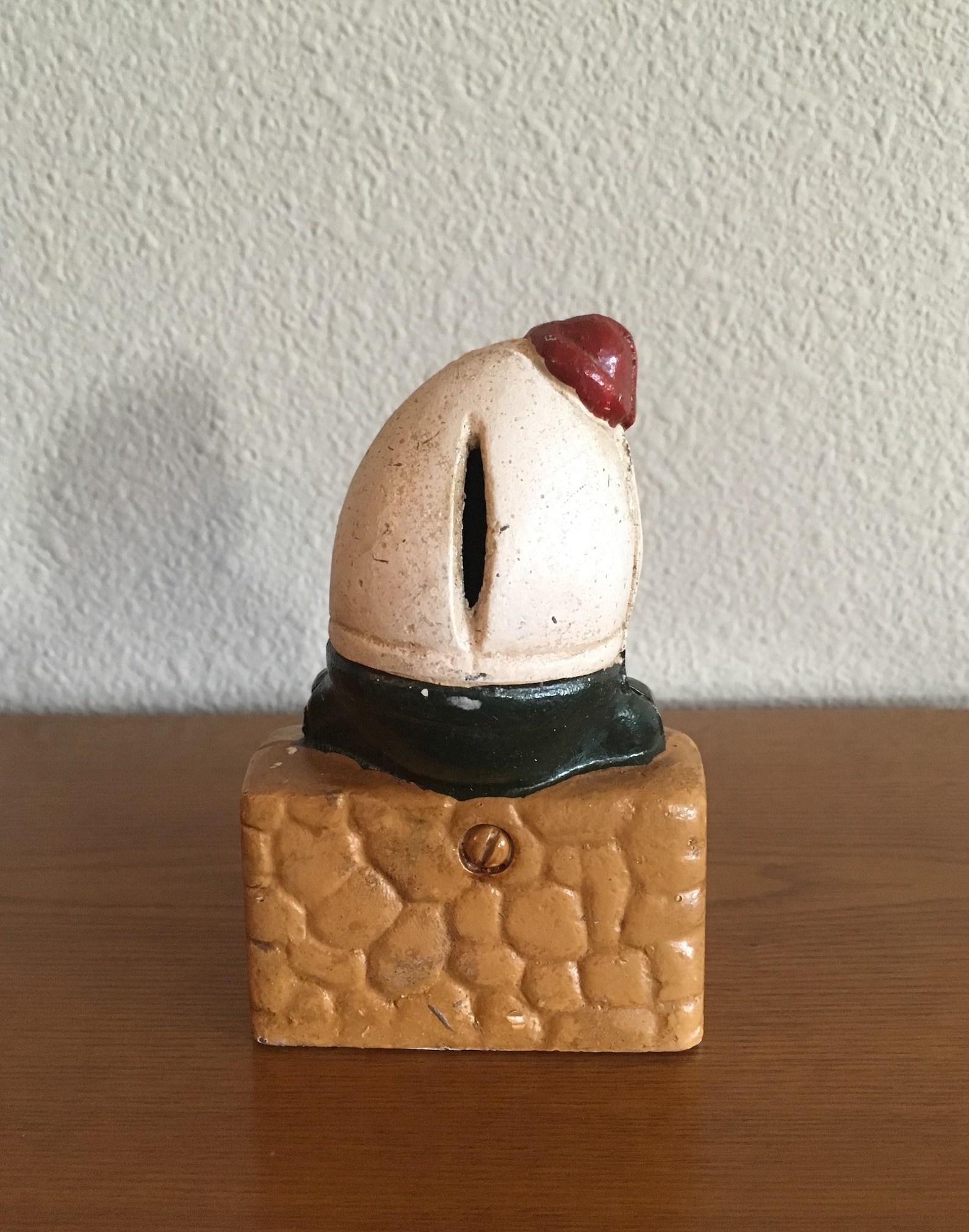 Painted Cast Iron Humpty Dumpty Bank- Vintage Reproduction of Antique ...
