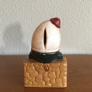 Painted Cast Iron Humpty Dumpty Bank- Vintage Reproduction of Antique ...