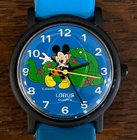 Lorus Caveman Mickey Mouse Watch- Vintage Disney Mick… - Gem