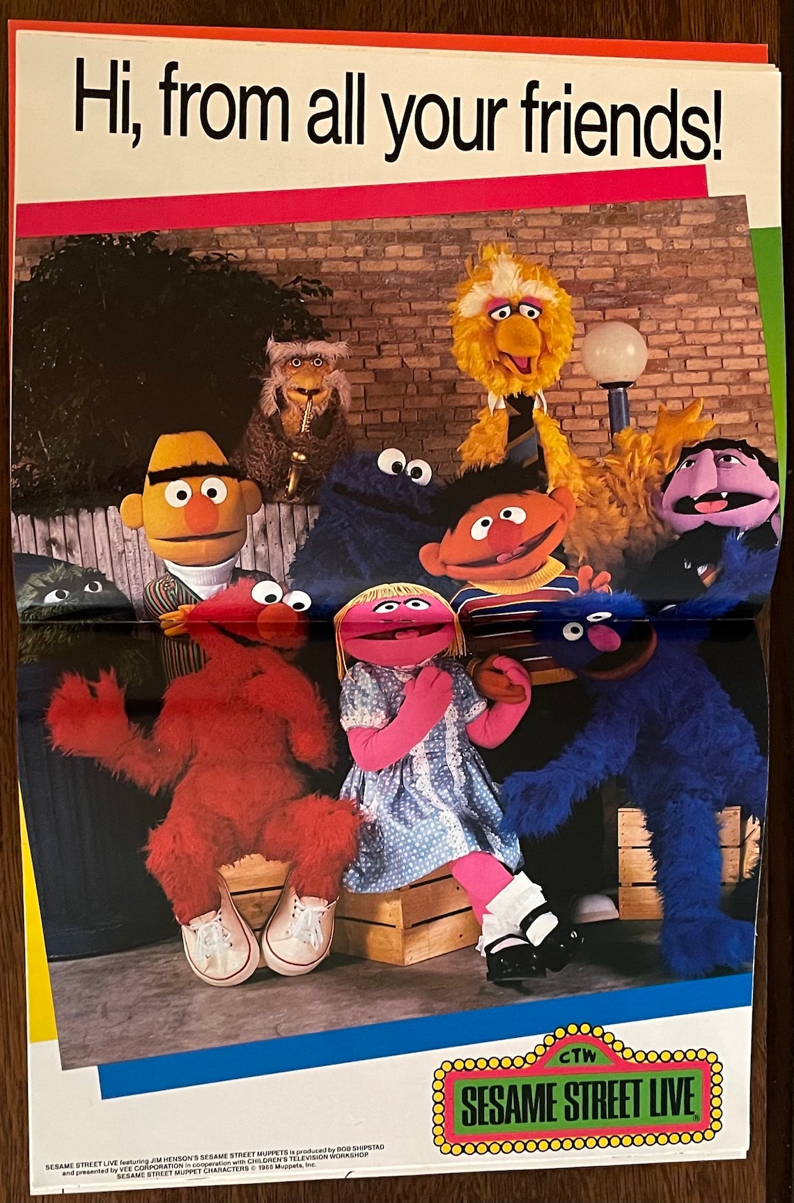 1989 Sesame Street Live Program and Activity Book Vintage | Etsy