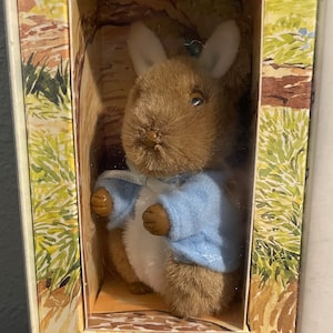 1990 Eden Toys Miniature Peter Rabbit Stuffed Toy, Cassette, and Book ...