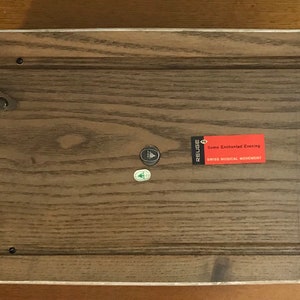 1960's Hand Painted Wooden Anri Musical Jewelry Box Vintage Large Anri ...