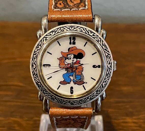 1990’s Disney Store Exclusive Cowboy Mickey Mouse Wat… - Gem