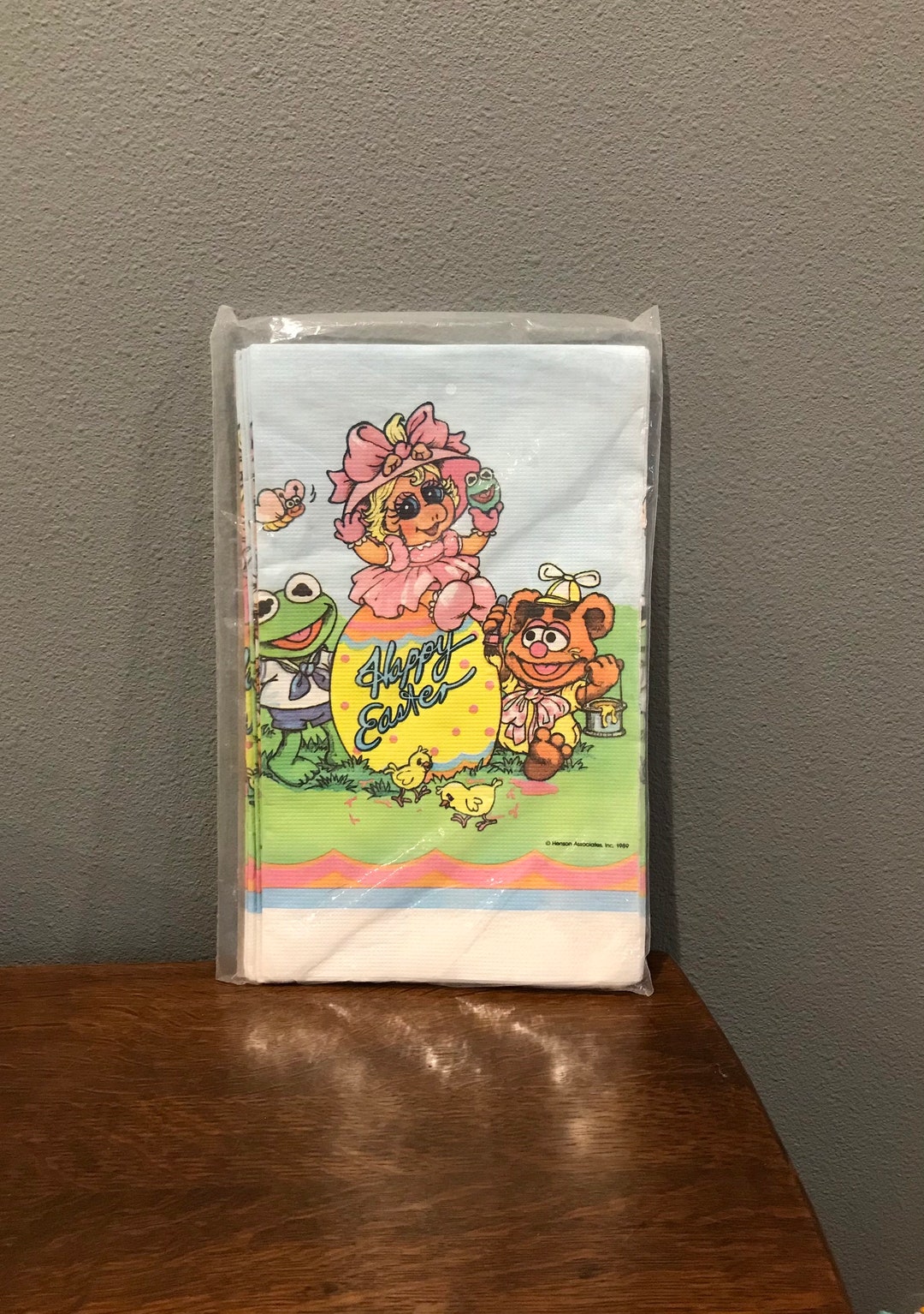 1989 C.A. Reed Muppet Babies “happy Easter” Table Cover- Vintage Muppet ...