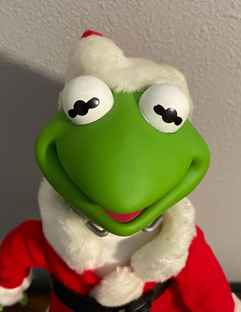 1990 Hamilton Gifts Santa Kermit the Frog Doll- Vintage Christmas ...