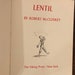 First Edition, Tenth Printing of Lentil by Robert Mccloskey 1968 ...