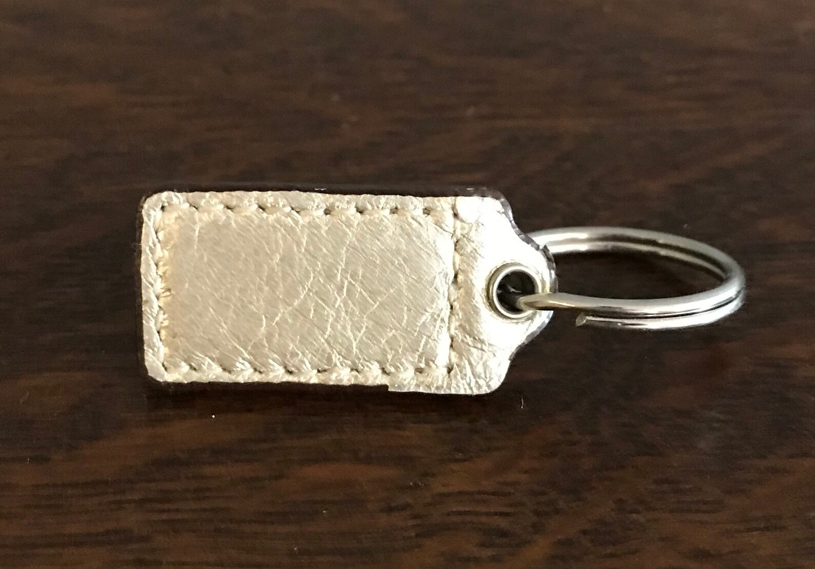 Vintage COACH Leather Keychain Small Gold Toned Leather Coach - Etsy