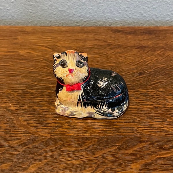 Cat Trinket Box - Etsy