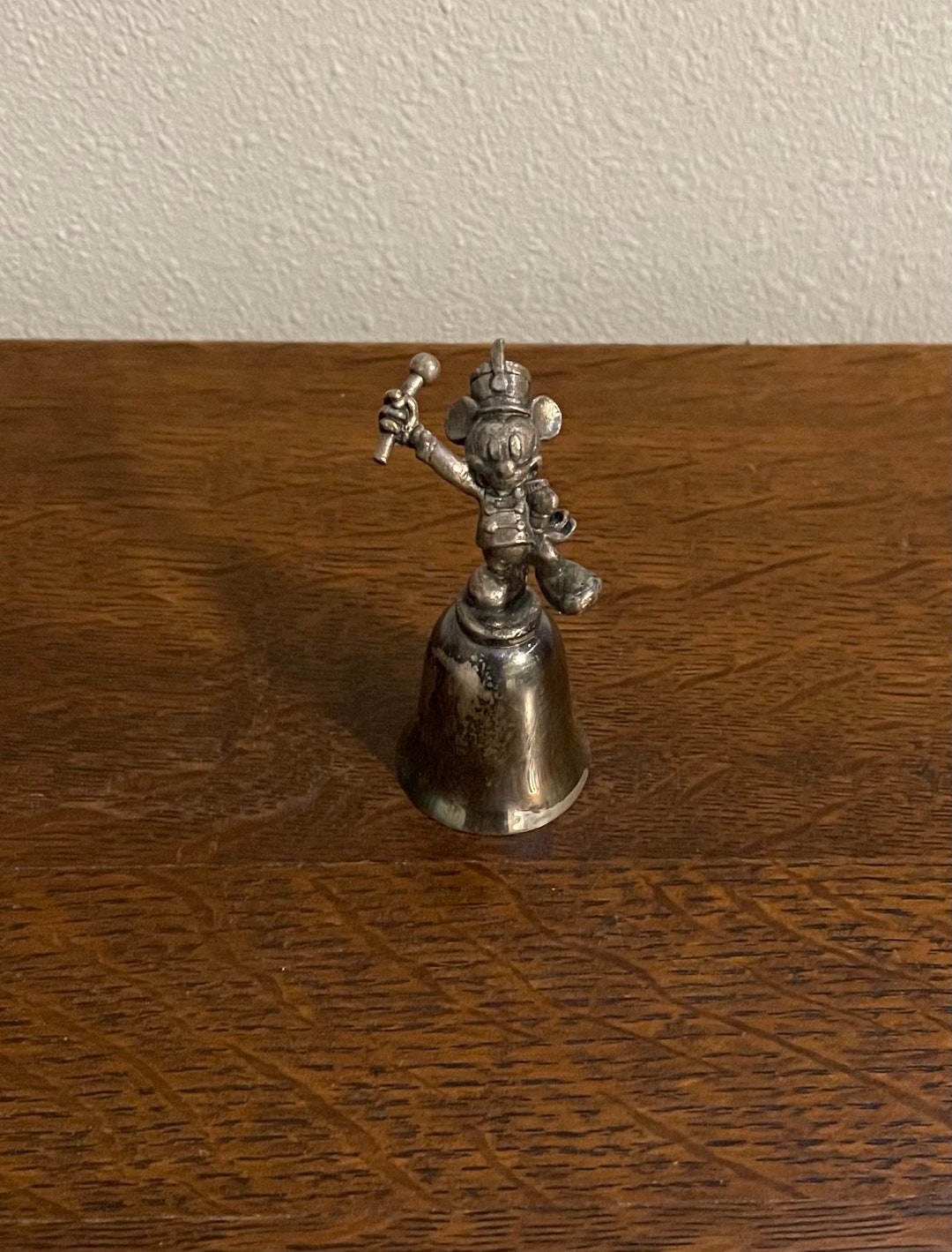 1980’s New England Collectors Disney Mickey Mouse Bell- Vintage Silver ...