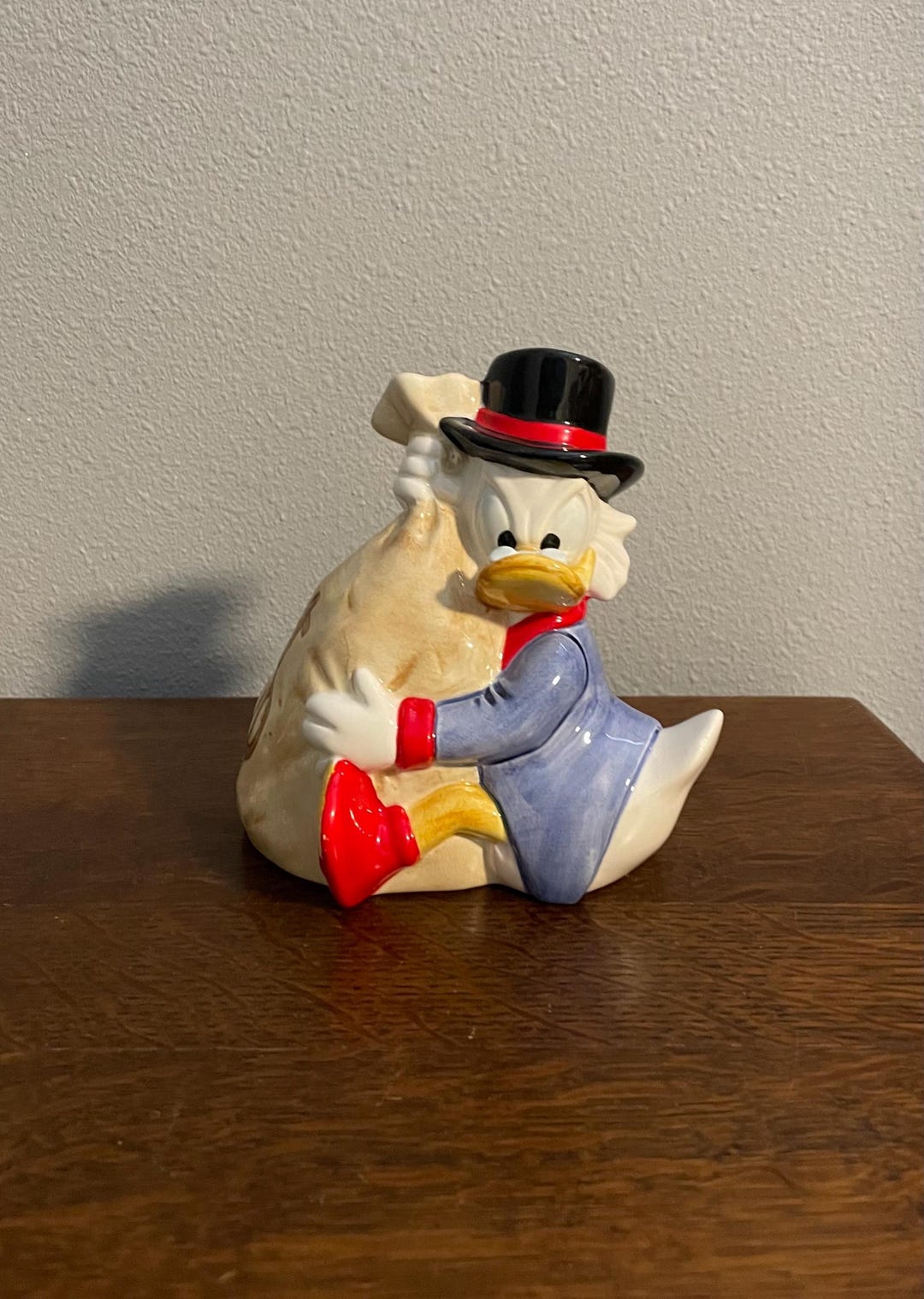 Disney Scrooge Mcduck Coin Bank- Vintage Ceramic Disney Mexico Uncle ...