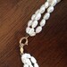 Vintage Triple String of Fresh Water Pearls With 14 Karat Gold Accents ...