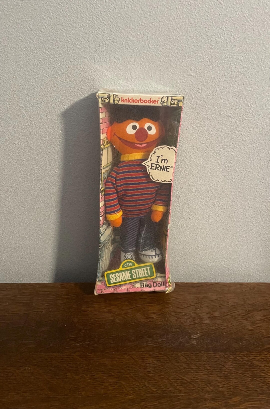 1975 Knickerbocker Sesame Street Ernie Rag Doll- Vintage Ernie Stuffed ...