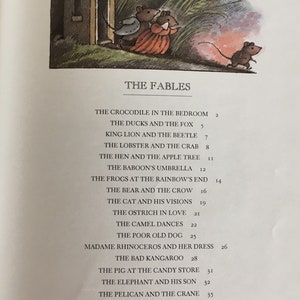 First British Edition of Fables by Arnold Lobel- 1980 Hardcover First ...