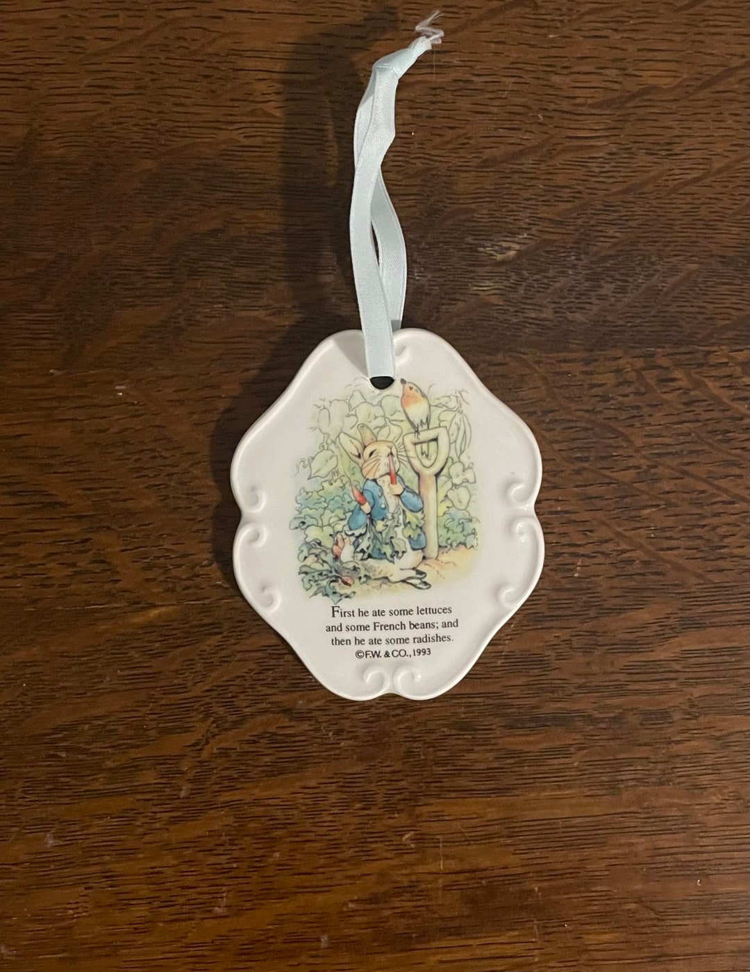 1993 Schmid the Tale of Peter Rabbit Ornament- Vintage Beatrix Potter ...