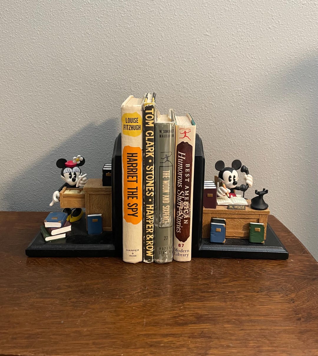 FIGI Graphics Disney Mickey and Minnie Mouse Office Work Bookends ...
