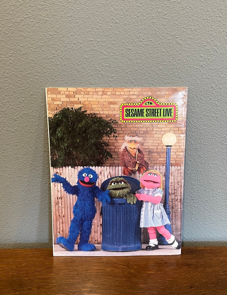 1989 Sesame Street Live Program and Activity Book Vintage | Etsy