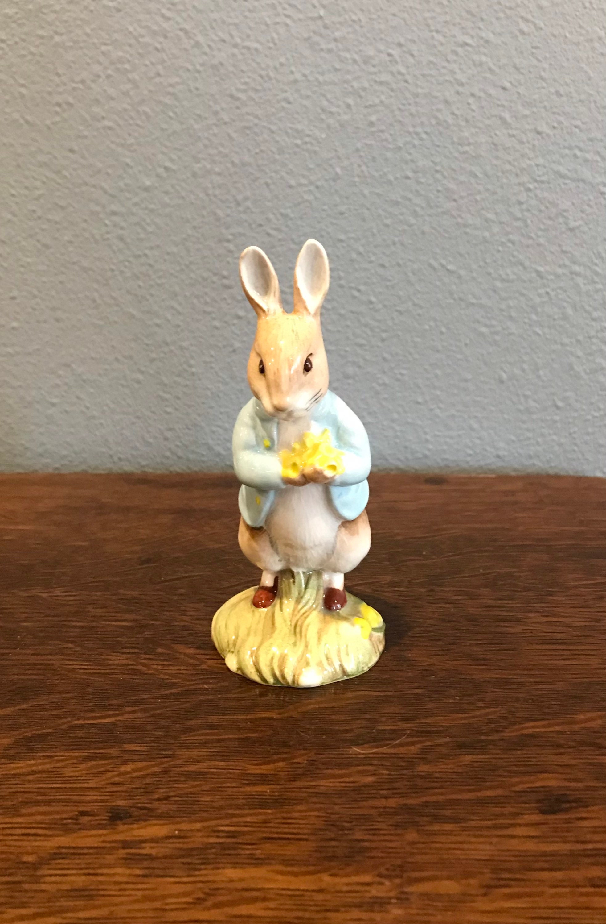 Beatrix Potter Figurine Rabbit and Peter Mrs Royal Albert copyright ...