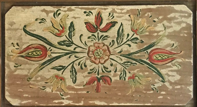 1960's Hand Painted Wooden Anri Musical Jewelry Box | Etsy