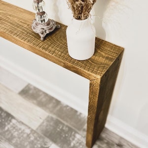 Waterfall Edge Console Table: Sofa Table for Entryway, Foyer - Etsy