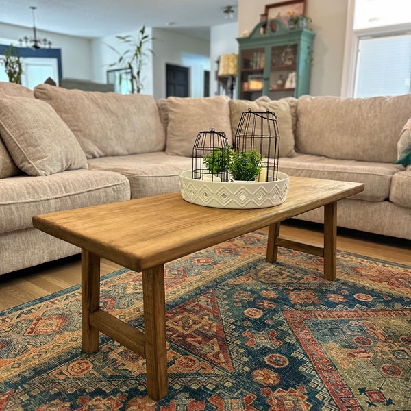 Large Farmhouse Coffee Table - Etsy