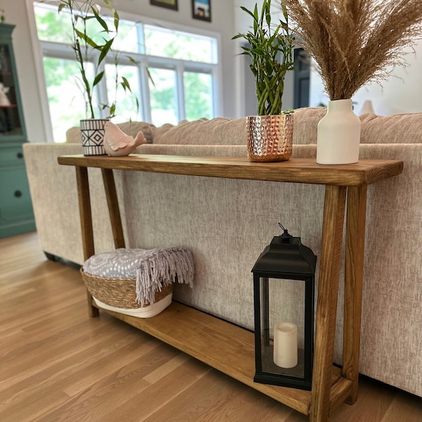 Barn Wood Sofa Table - Etsy