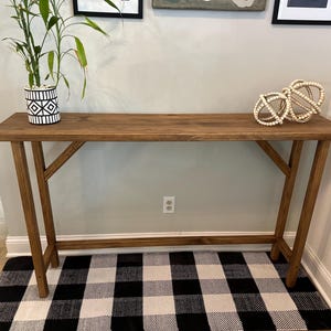 Rustic Solid Wood Counter Height Table: Breakfast Bar, Behind Sofa - Etsy